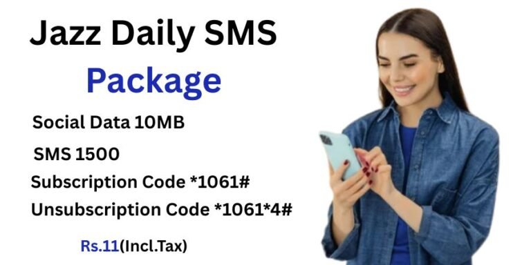 Jazz Daily SMS Package - Jazz Packages